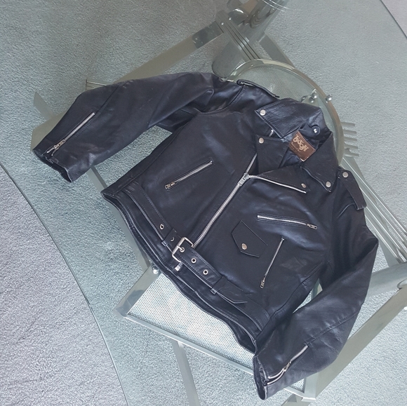 tyson | Jackets & Coats | Tyson Leather Motorcycle Jacket | Poshmark